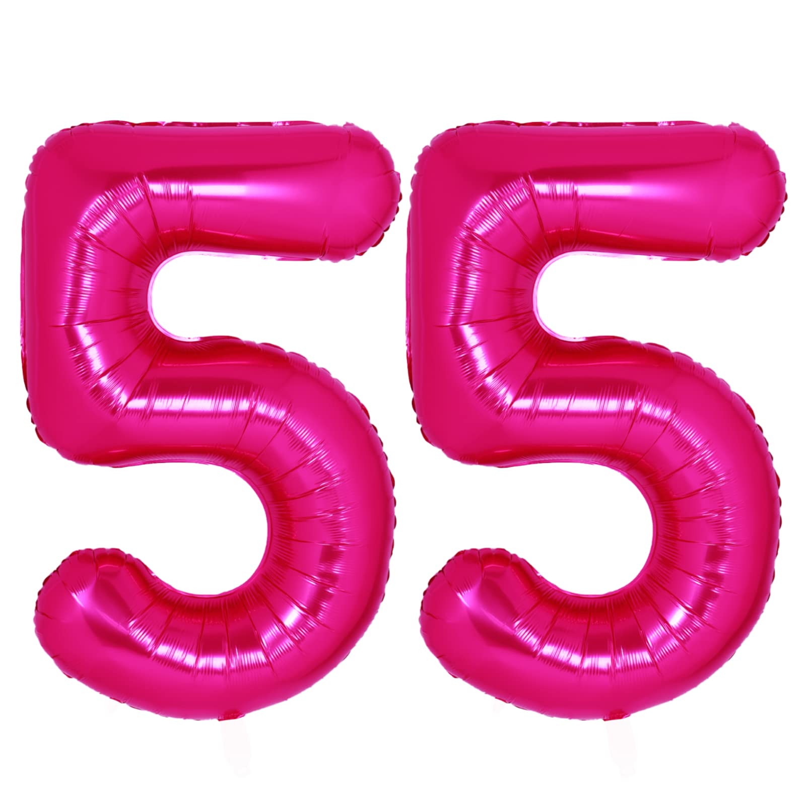40 inch Number 55 Balloons Hot Pink Big Giant Jumbo Number 55 Foil ...