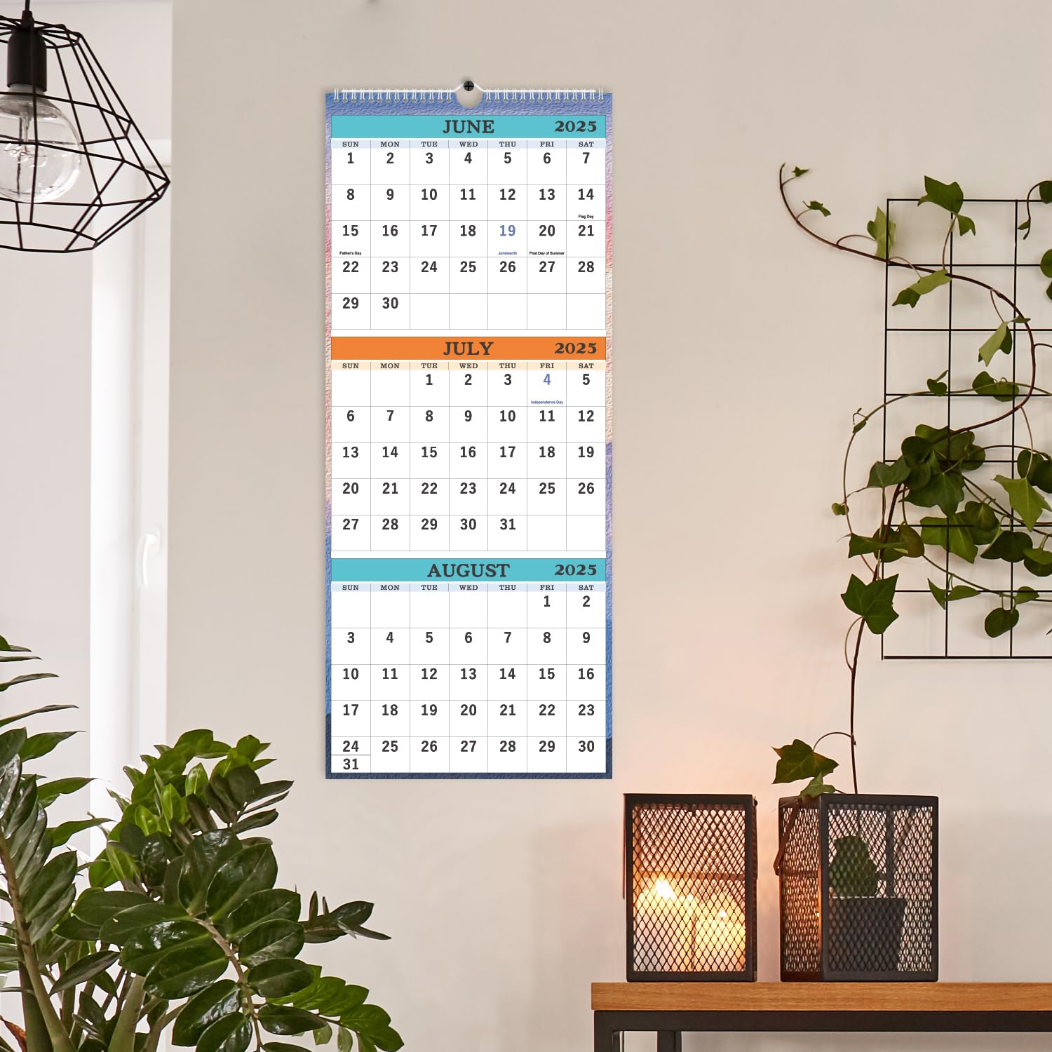 Mua 2025 Wall Calendar - Jan. 2025 - Dec. 2025, 3-Month Display ...