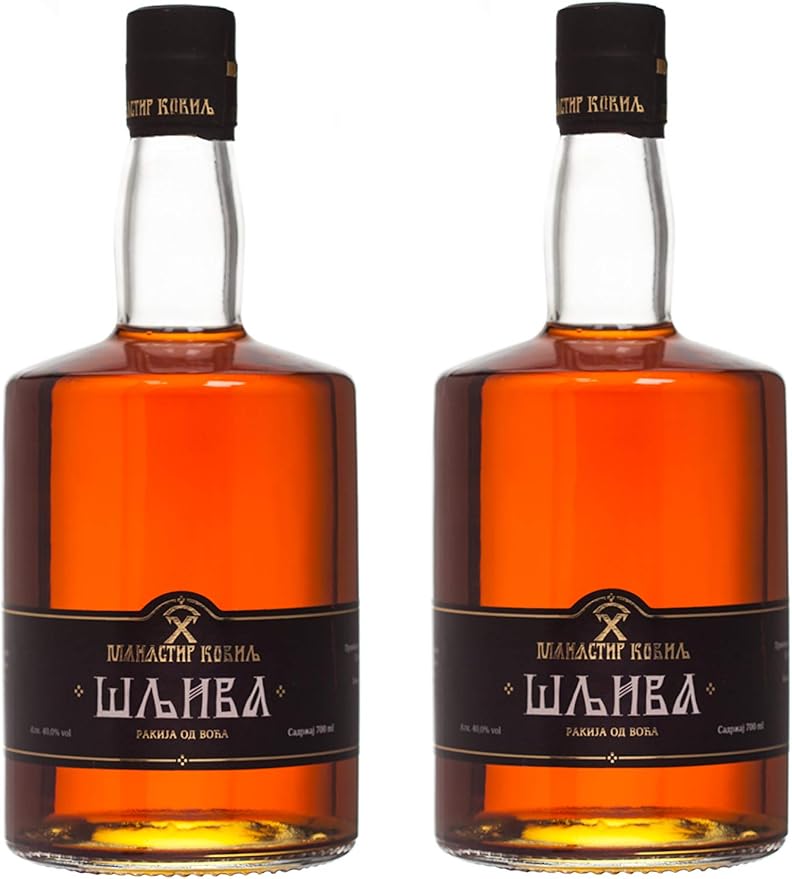 2 x Slivovitz Edelbrand Rakija Orthodoxes Kloster Manastir Kovilj aus ...