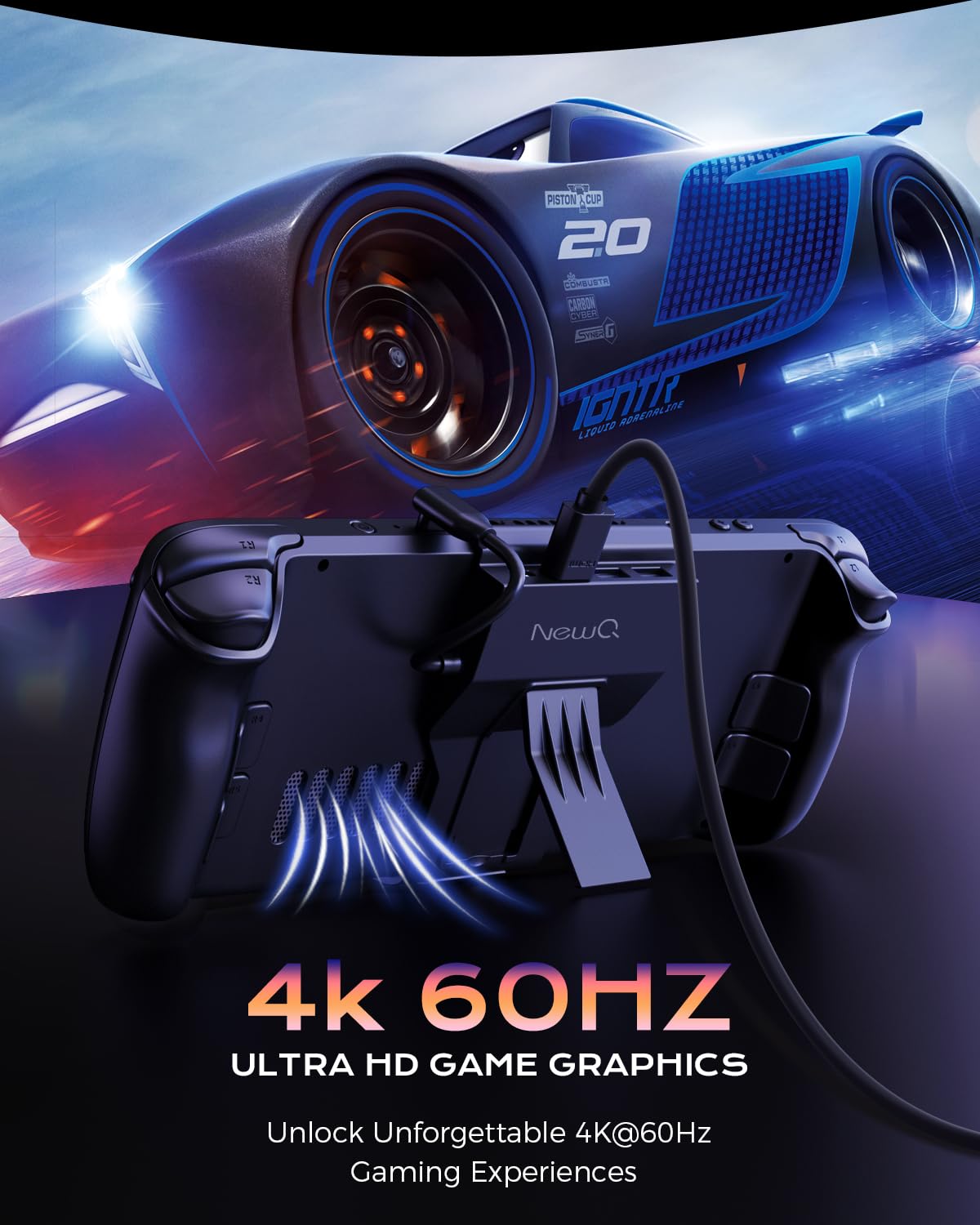 Portable Steam Deck/Steam Deck OLED Dock: NewQ 5-in-1 USB C Docking Station With TF Card Slot ...