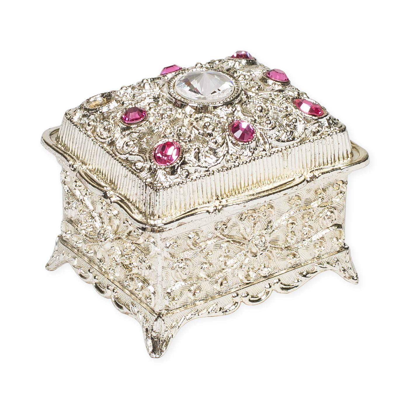 Amazon.com: Splendid Pink Swarovski Crystal Element Adorned Music Box ...