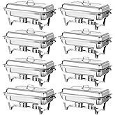 Amazon.com: 8 Pack 9QT Chafing Dish Buffet Set Stainless Steel ...