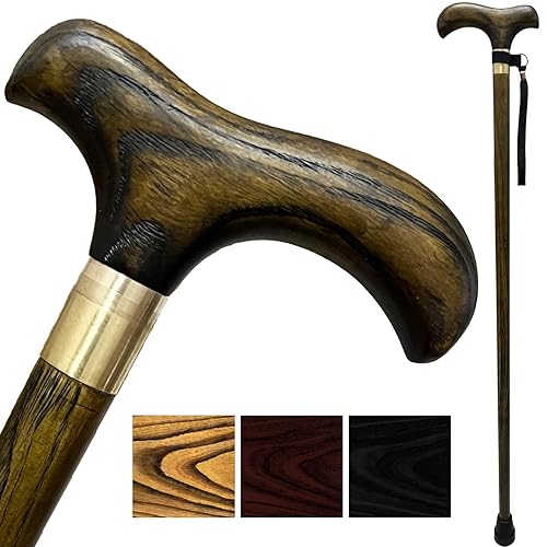 Handmade Wooden Walking Cane for Men Women Classy Stylish Wood Walking ...