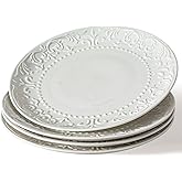 Amazon.com | Artena Large Ceramic Dinner Plates Set Of 4, 10.75 Inch ...