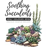 Amazon.com: Succulents and cactus Coloring Book: Relax and de-stress ...