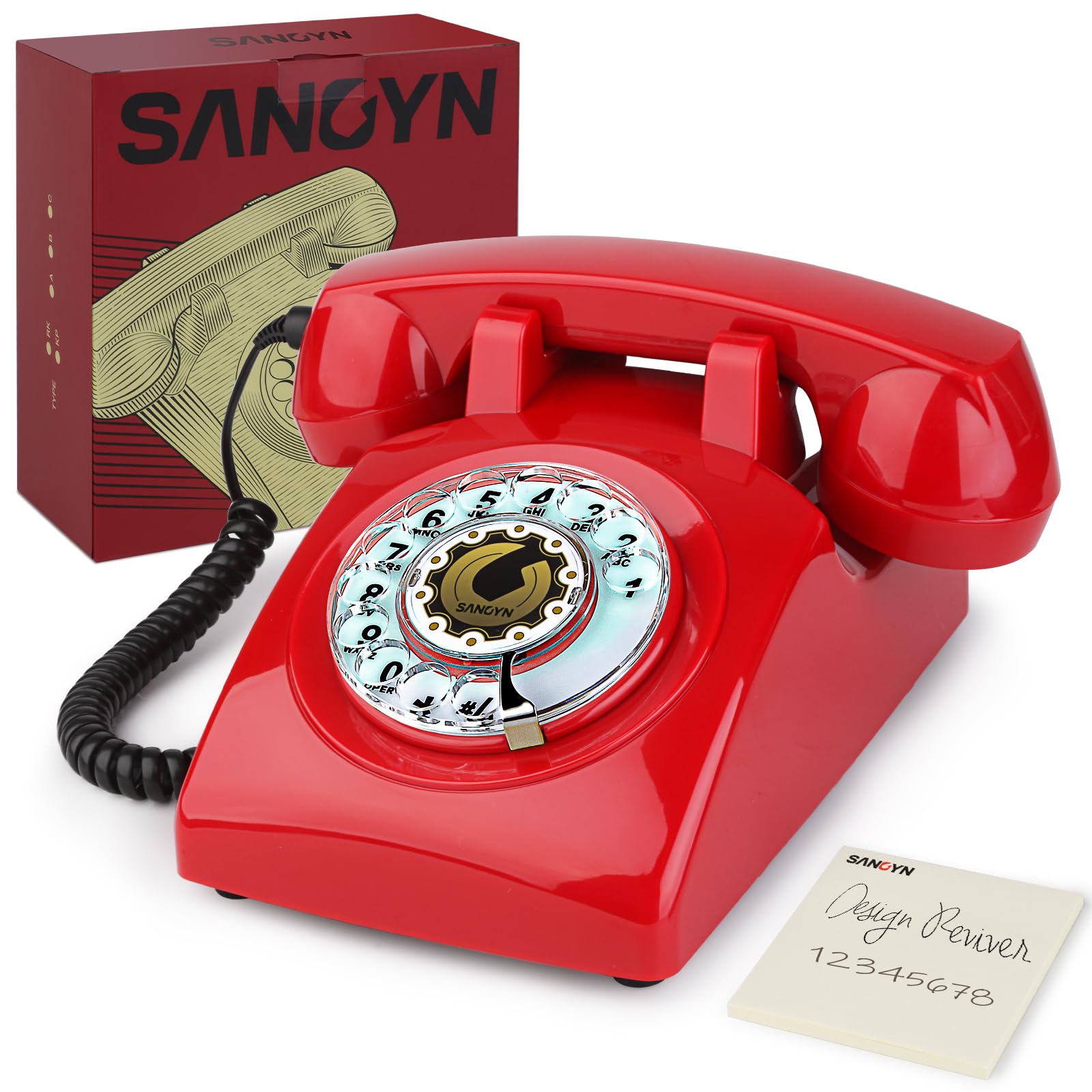 Mua Retro Rotary Dial Phone Sangyn 1960s Vintage Landline Telephone Old ...