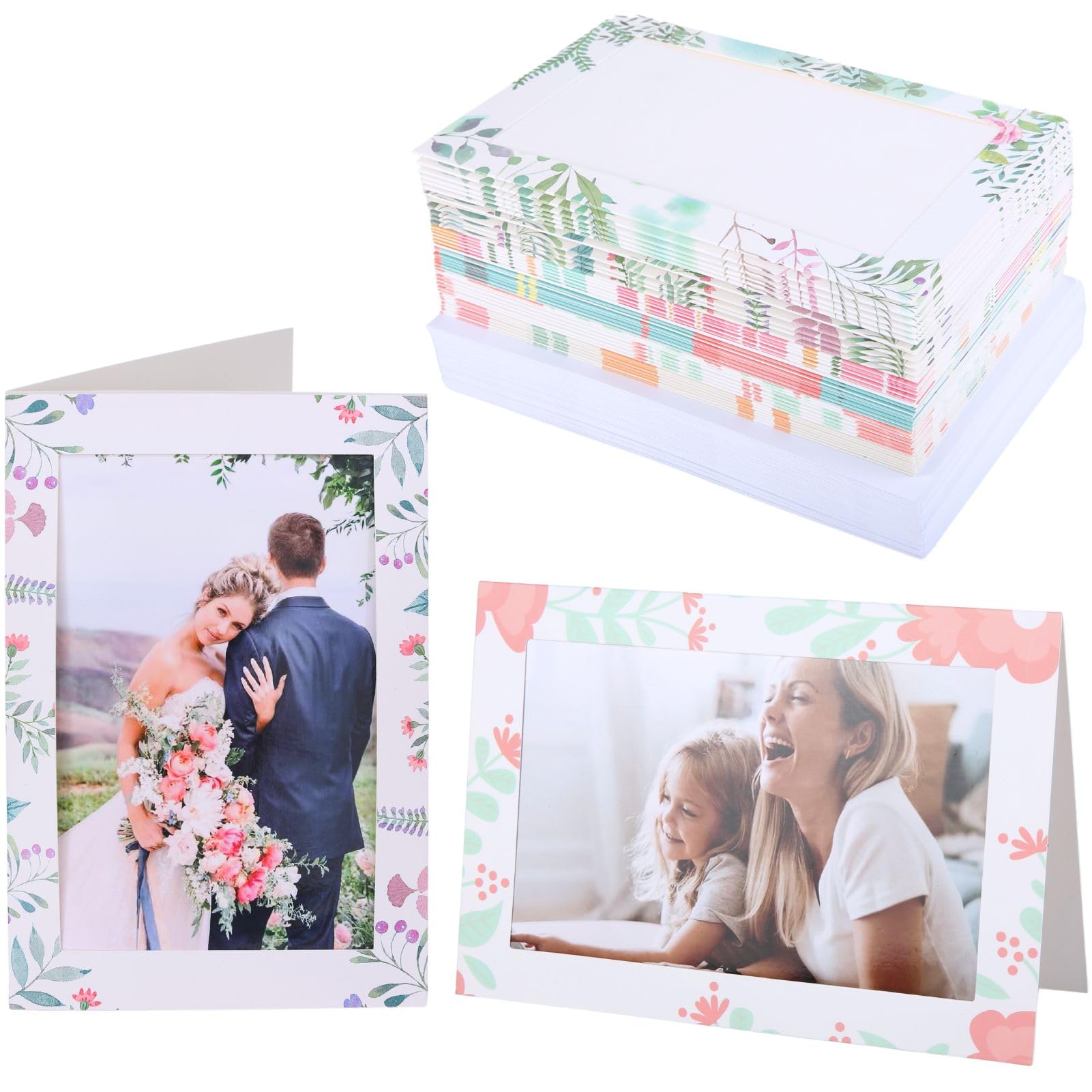Litpoetic Photo Frame Cards with Envelopes 4X6 Paper Picture Frames ...