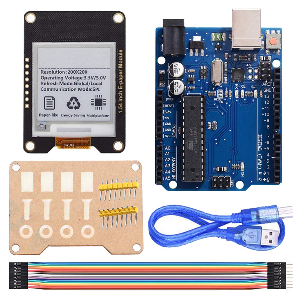 Youmile 154 Inch E Paper Display Module 33v 5v 200×200 Resolution E Ink Electronic Screen Spi