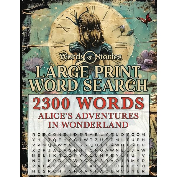 Alice In Wonderland Word Search Puzzles