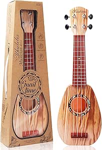 Amazon.com: 17 Inch Kids Ukulele Guitar Toy 4 Strings Mini Children ...