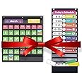 Amazon.com: Calendar Pocket Chart Set & Schedule Pocket Charts : Office ...