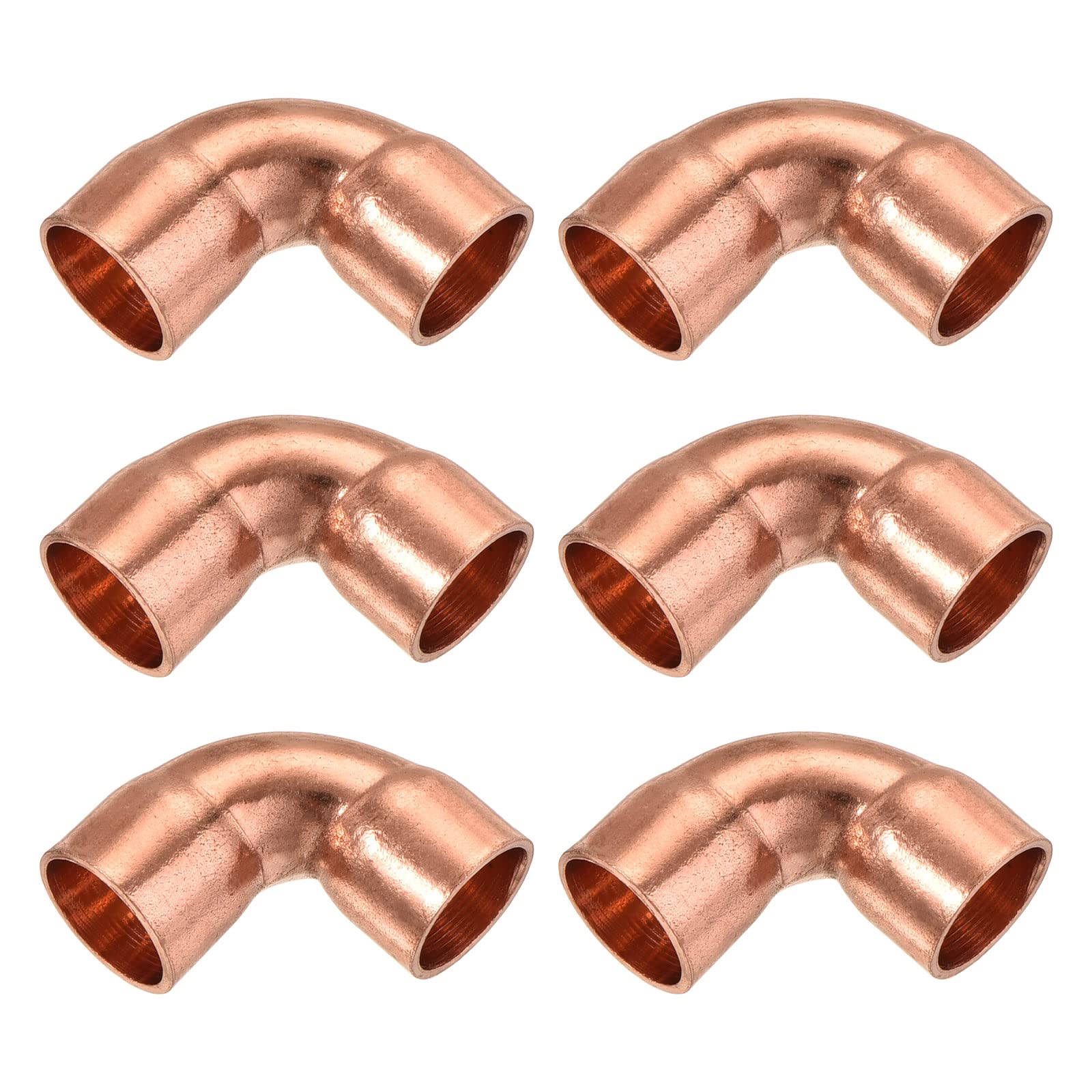 MECCANIXITY 90 Degrees Elbow Copper Pipe Fitting Short Turn Welding ...