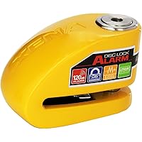 Amazon.com: XENA (XX10-Y Disc-Lock Alarm for Motorcycle, Yellow, Steel ...