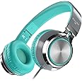 Amazon.com: ELECDER i39 Headphones with Microphone Foldable Lightweight ...