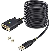 Amazon.com: StarTech 10ft/3m USB to Null Modem Serial Adapter Cable ...