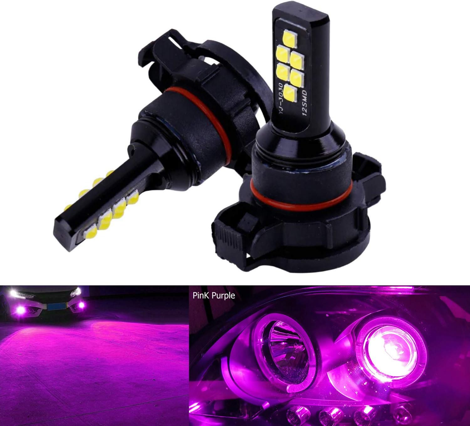 Amazon.com: SOCAL-LED LIGHTING 2x H16 5202 LED Fog Light Bulb Advanced ...