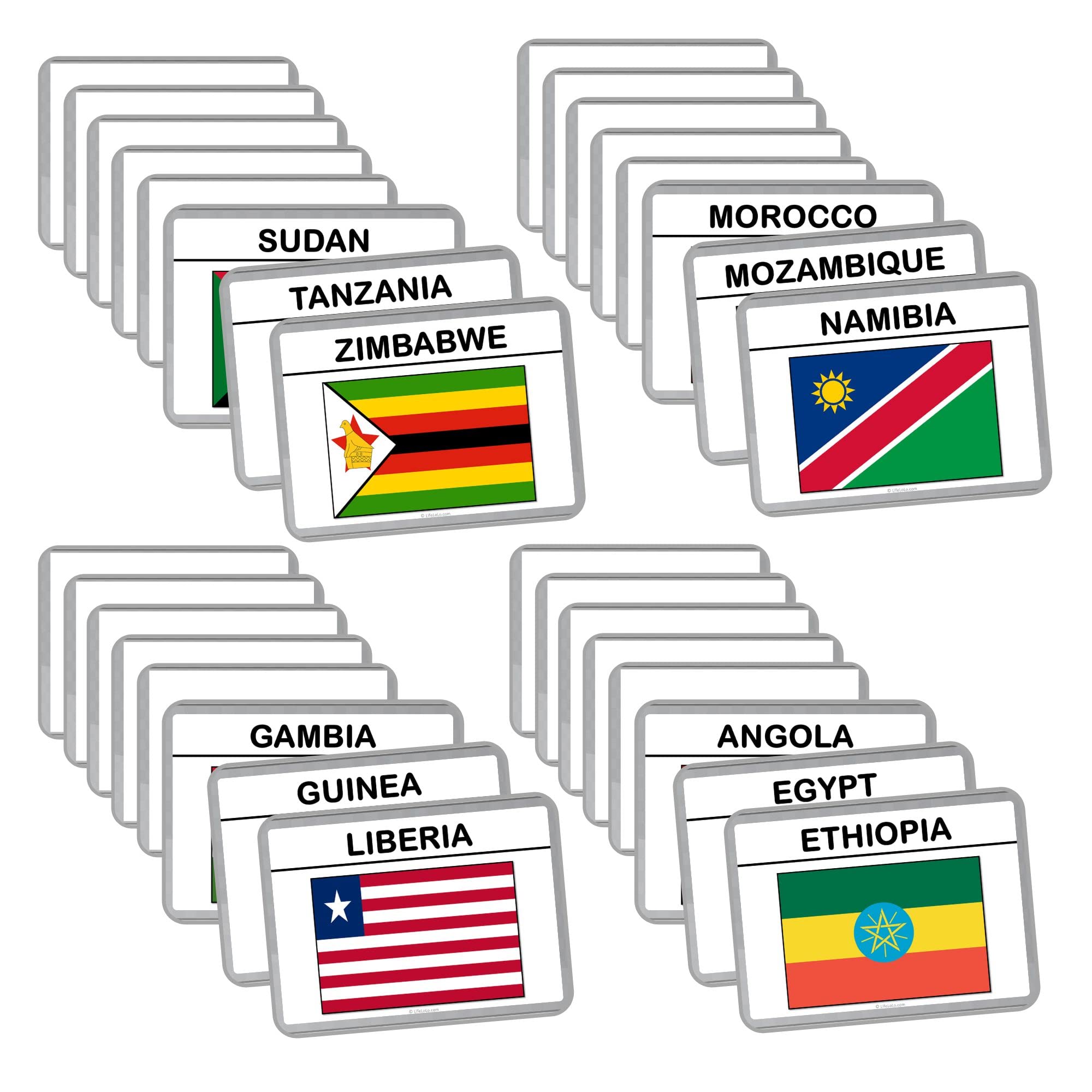 Mua Country Flags Flash Cards | Laminated Flash Cards | National Flags ...