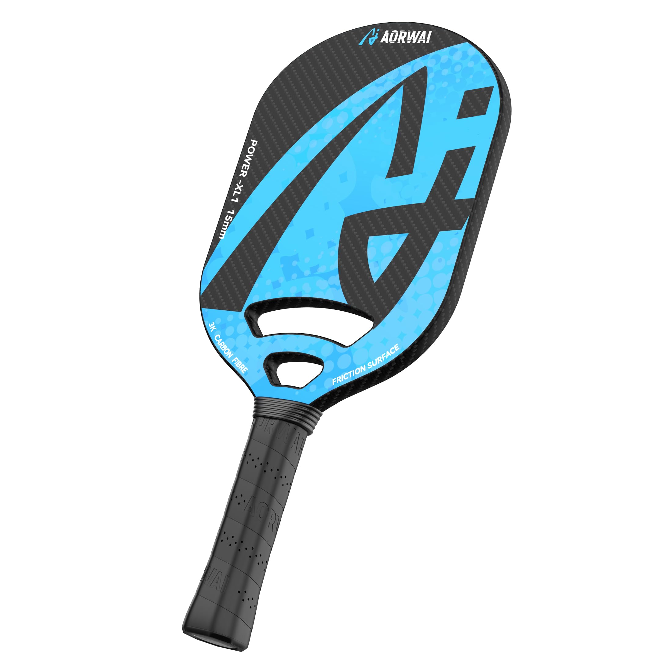 Carbon Fiber Pickleball Paddle with 15mm Thickness, 3K Raw Carbon Fiber ...