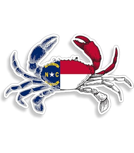 North Carolina Flag Sticker Decal - Weatherproof - Adhesive State ...
