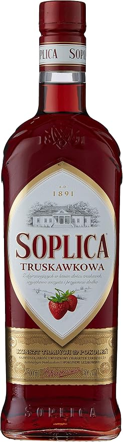 Soplica Polish Strawberry Flavour Liqueur 50 cl (Case of 3): Amazon.co ...