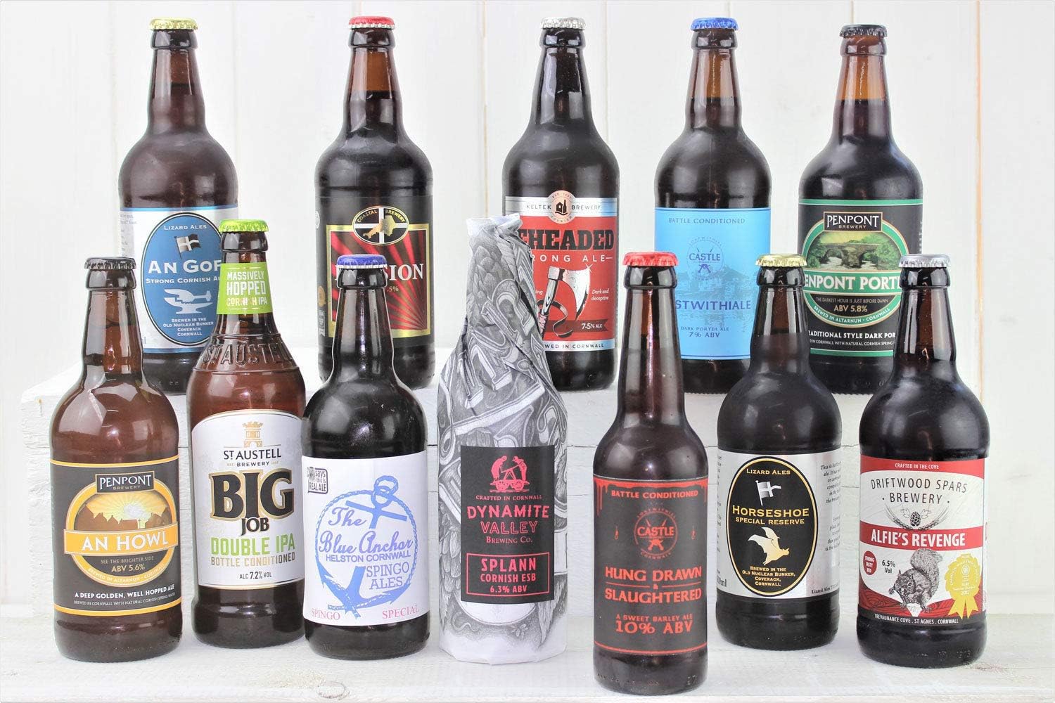 'The Strong Box' 12 Bottle Cornish Beer & Ale Hamper: Amazon.co.uk: Grocery