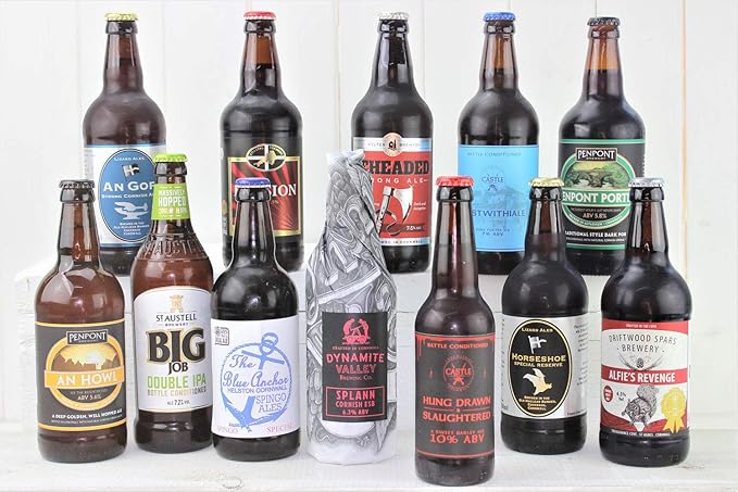 'The Strong Box' 12 Bottle Cornish Beer & Ale Hamper: Amazon.co.uk: Grocery