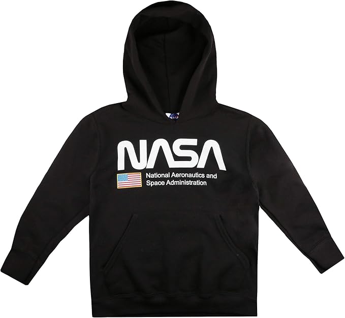 Nasa Boy's National Aeronautics Hood Sweatshirt: Amazon.co.uk: Clothing