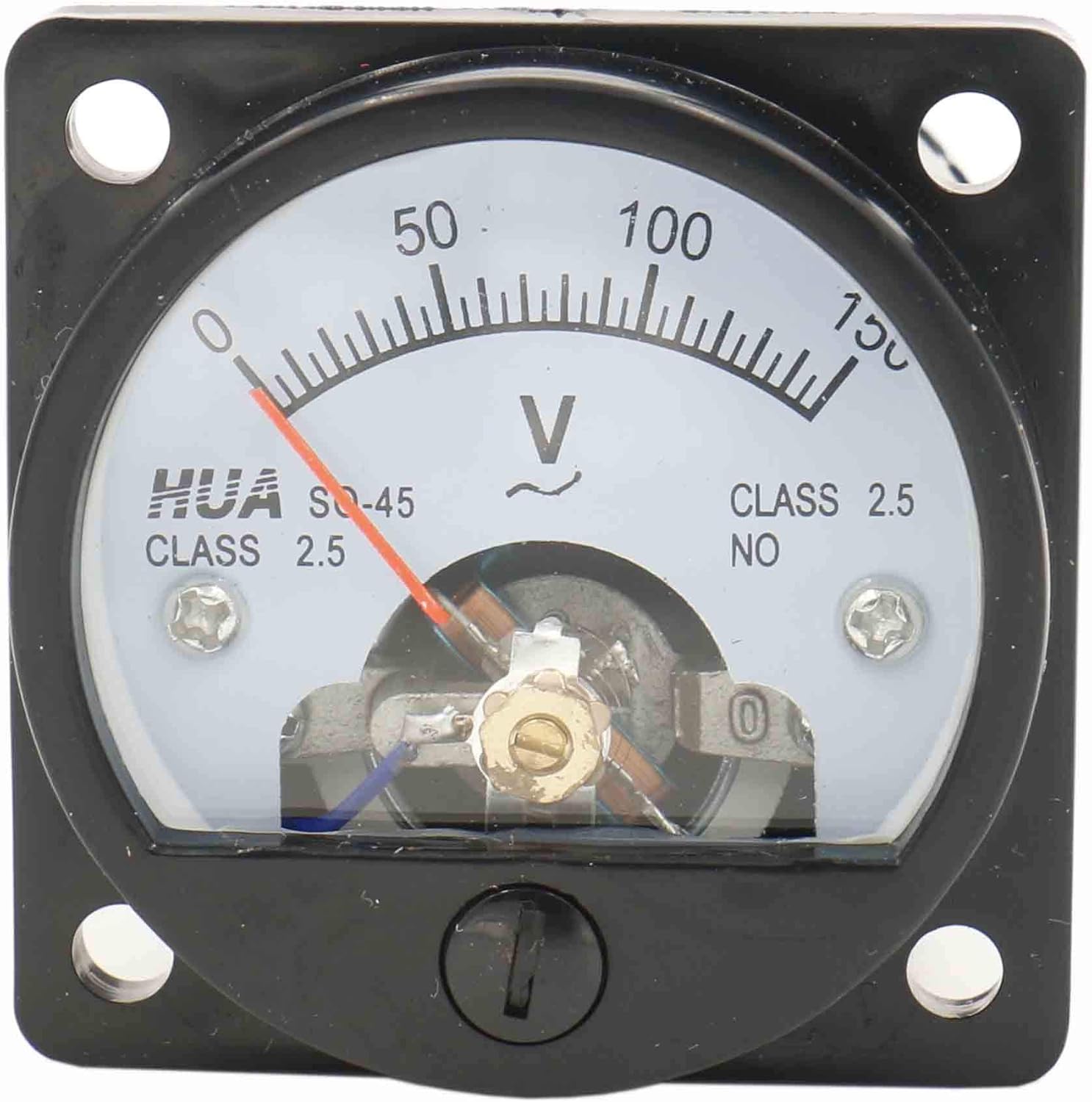 Baomain Analog Dial Panel Meter Voltmeter Gauge SO-45 AC 0-150V Round ...