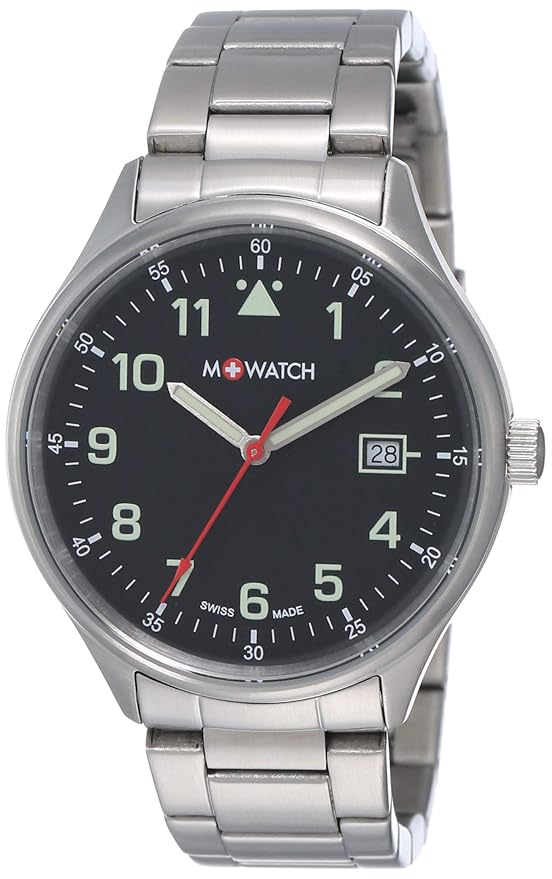 Buy M-WATCH Swiss Made Aero 41 Analog Black Dial Men's Watch-WBL.40220 ...