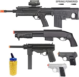 Amazon.com : BBTac Airsoft Gun Package - Desert Sniper - Collection of ...