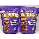 Mrs. Thinsters (2 PACK) DARK CHOCOLATE COCONUT Cookie Thins 18 oz Each ...