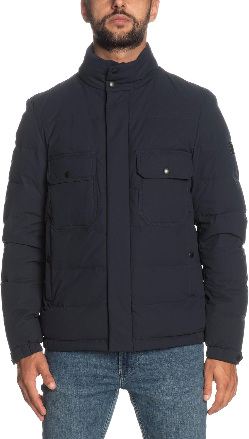 WOOLRICH Uomo Sierra Stag Jacket Melton Blue: Amazon.it: Abbigliamento