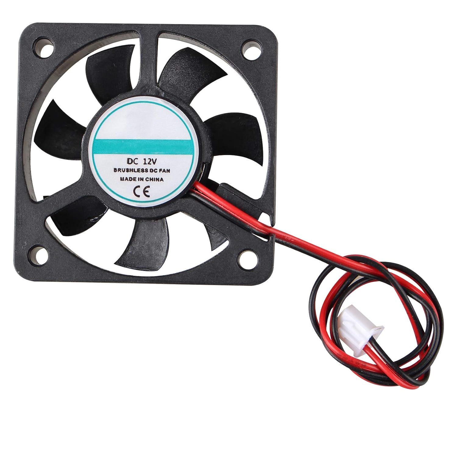 Jopto 5Pcs 3D Printer Fan 12V DC Brushless Quiet Cooling Fan 2 Pin 5010 ...