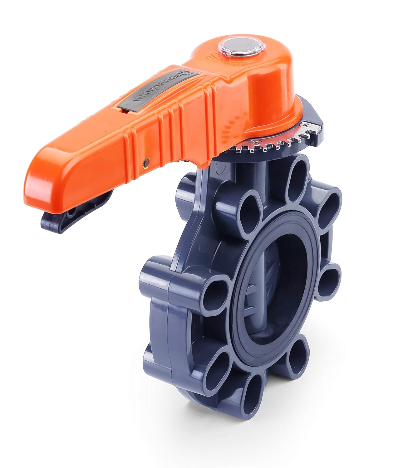 6 Gray HYDROSEAL Sertao PVC Butterfly Valve Precise unibody Mold Rated ...