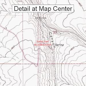 Amazon.com : USGS Topographic Quadrangle Map - Dufur East, Oregon ...