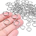 Amazon.com: 100PCS 1/2" Small Split Ring for Keychains, Double Loops Split Jump Rings Jewelry ...