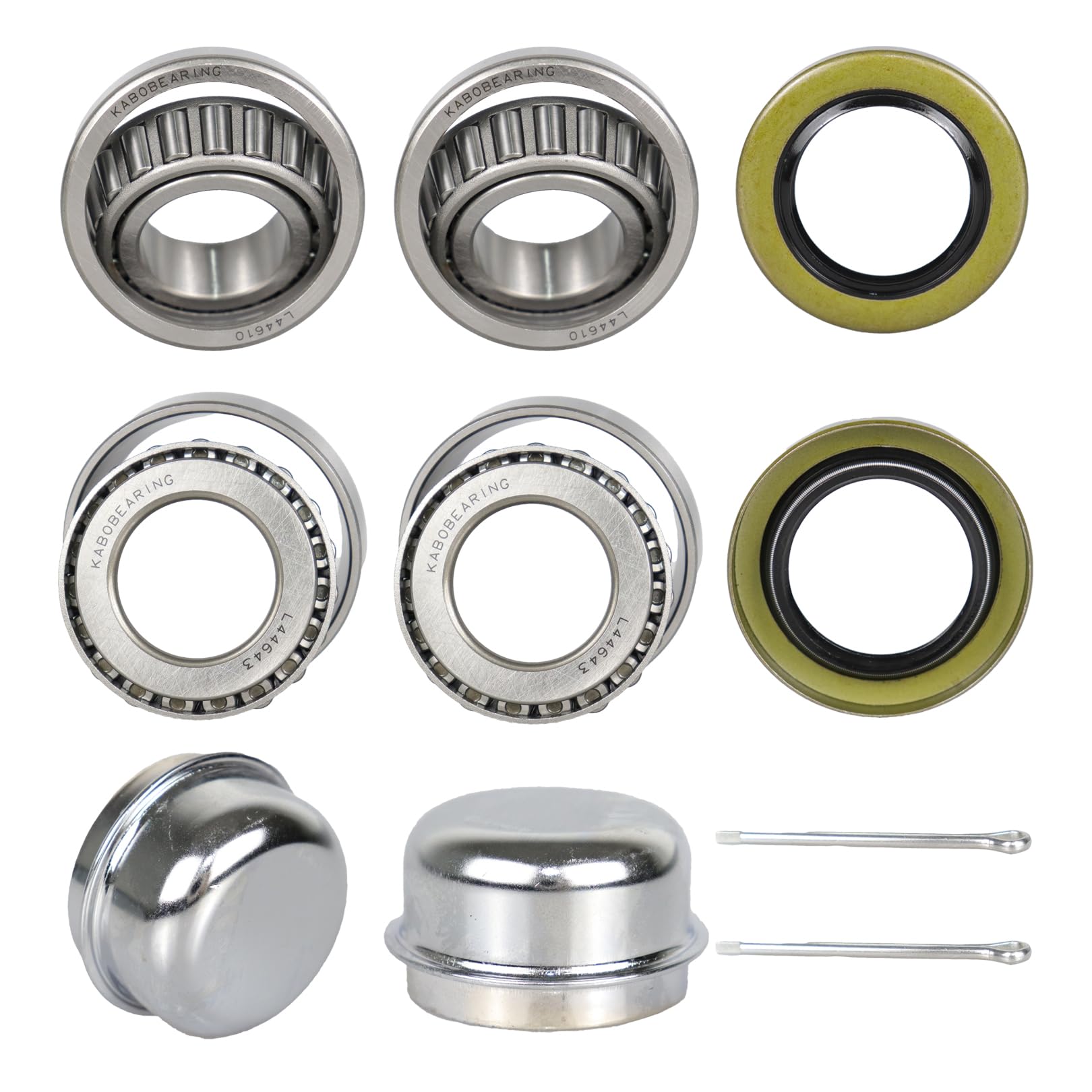 KABOBEARING 2 Set Fits 1" inch Axles Trailer Wheel Hub Bearings ?L44643 ...