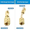 R410A Mini Split Adapters, R410A Charging Vacuum Port Connector with 5/ ...