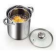 Amazon.com: Cook N Home Deep Fryer Pot, Japanese Tempura Small ...