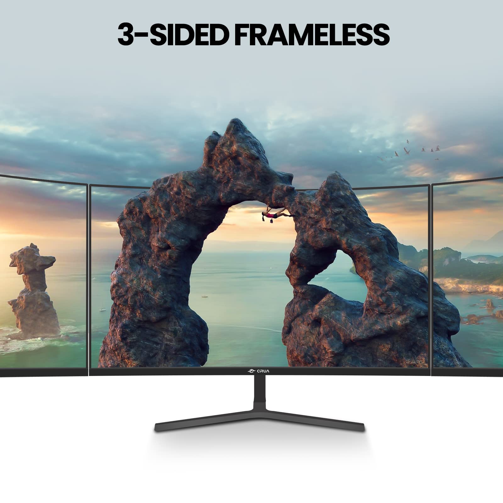 Mua CRUA 24" Curved Monitor, FHD(1920×1080P) 100HZ, 99% sRGB Color ...