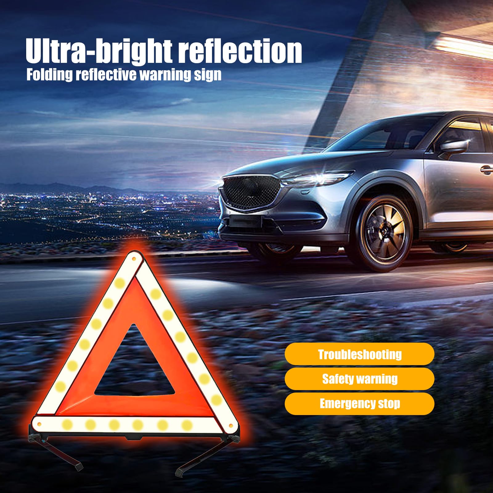 Mua Pack-1 Standard Warning Triangles, Reflective Triangle Emergency ...