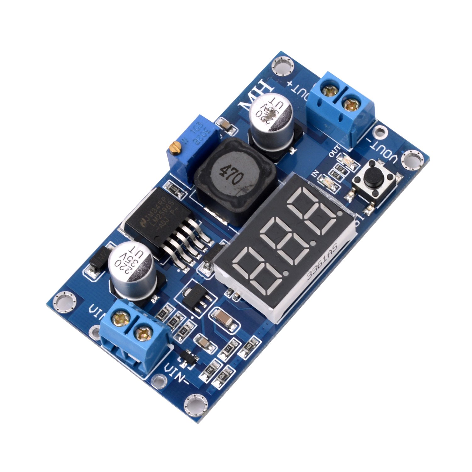 SainSmart LM2596 Adjustable Voltage Regulator 4.0-40V to 1.25-37V DC ...