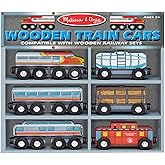 Amazon.com: Melissa & Doug Round the Rails Train Rug With 3 Linking ...