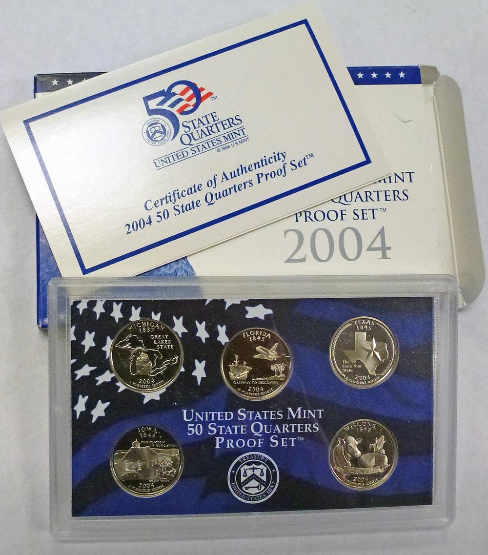 2004 S Statehood Quarters Proof Set Original Mint at Amazon's ...