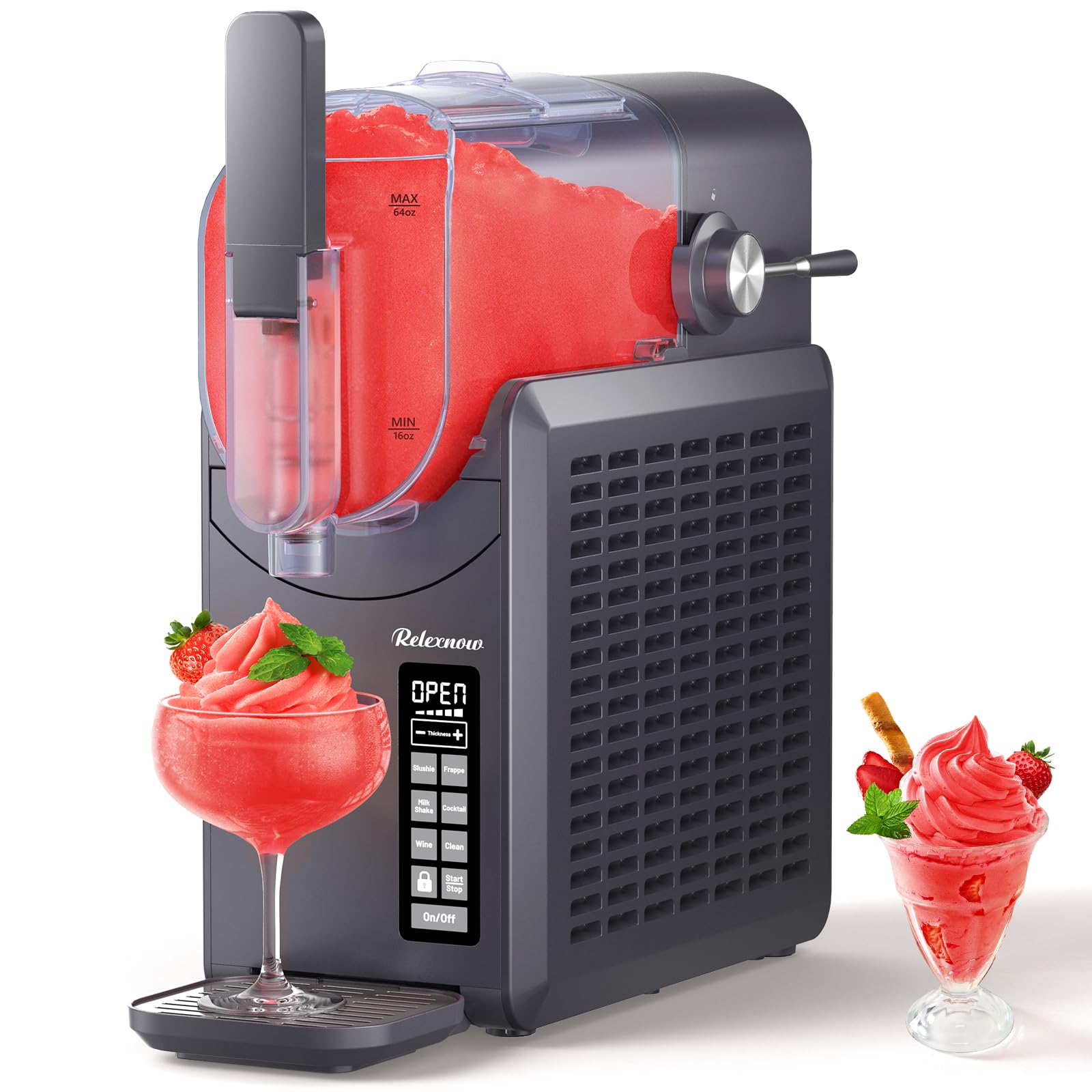 Slushie Machine, RELEXNOW Slushy Machine for Home, Professional Frozen ...