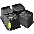 Amazon.com: Noamus 6 Pack Round Bed Risers, 4 Inch Furniture Raising ...