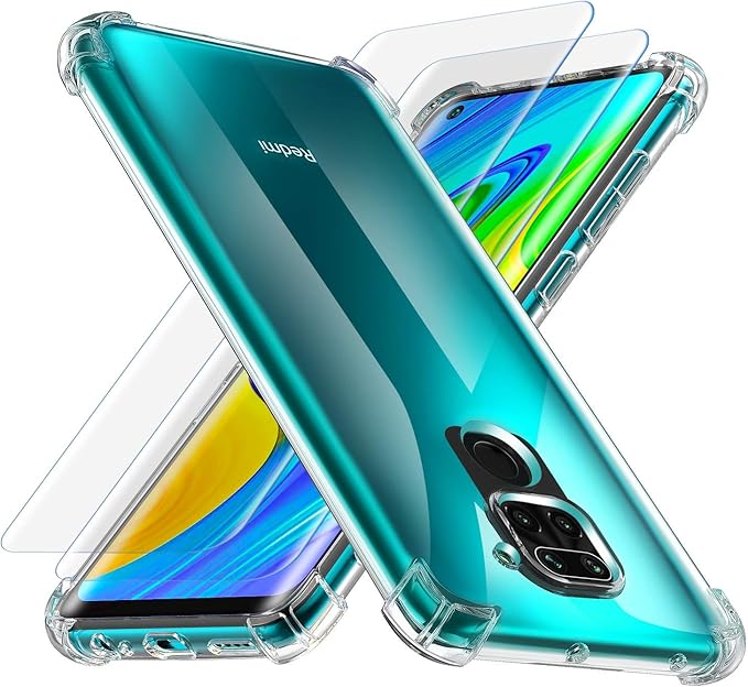 Losvick Coque pour Xiaomi Redmi Note 9 avec 2 Film de Verre Trempé ...