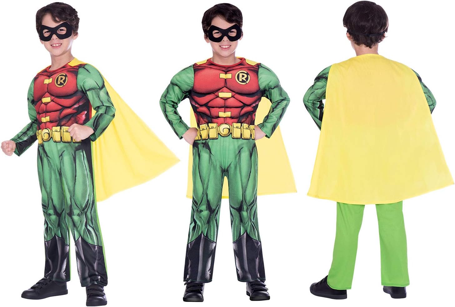 Amscan 9906092 Child Boys Official Warner Bros. Licensed Deluxe Robin ...