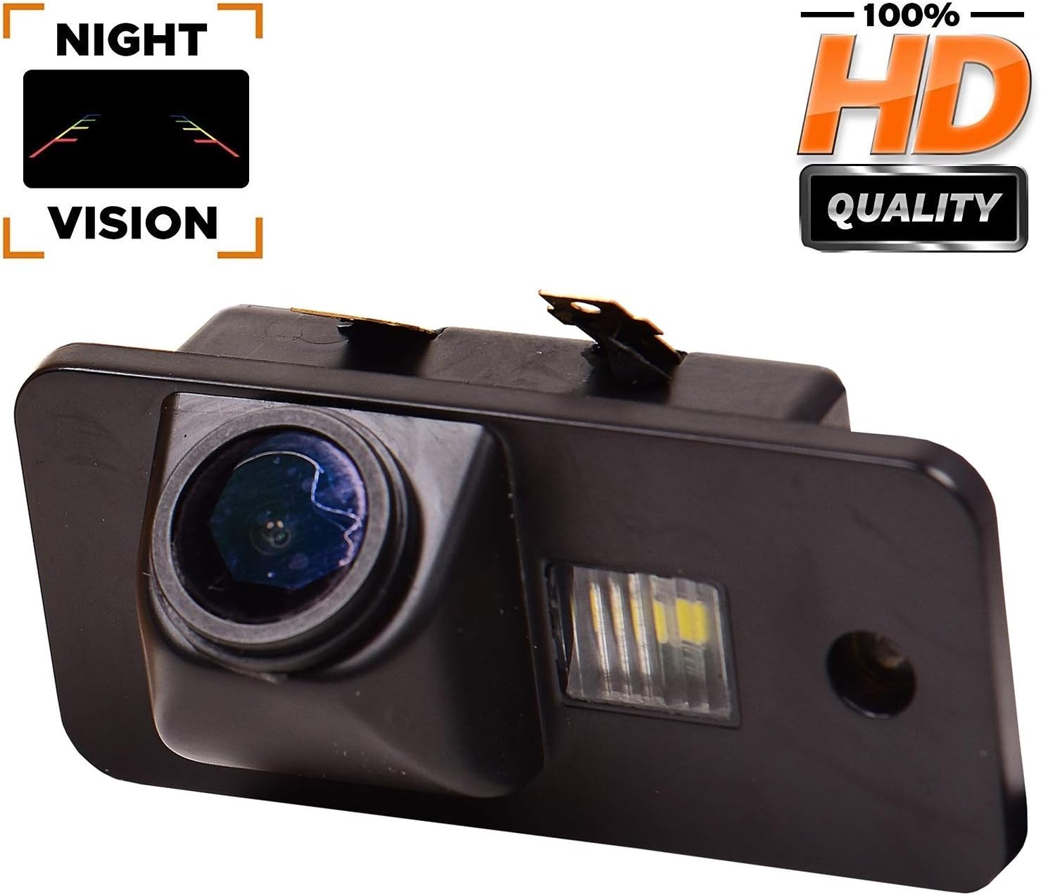 Telecamera di retromarcia HD 1280 x 720p integrata in luce targa ...