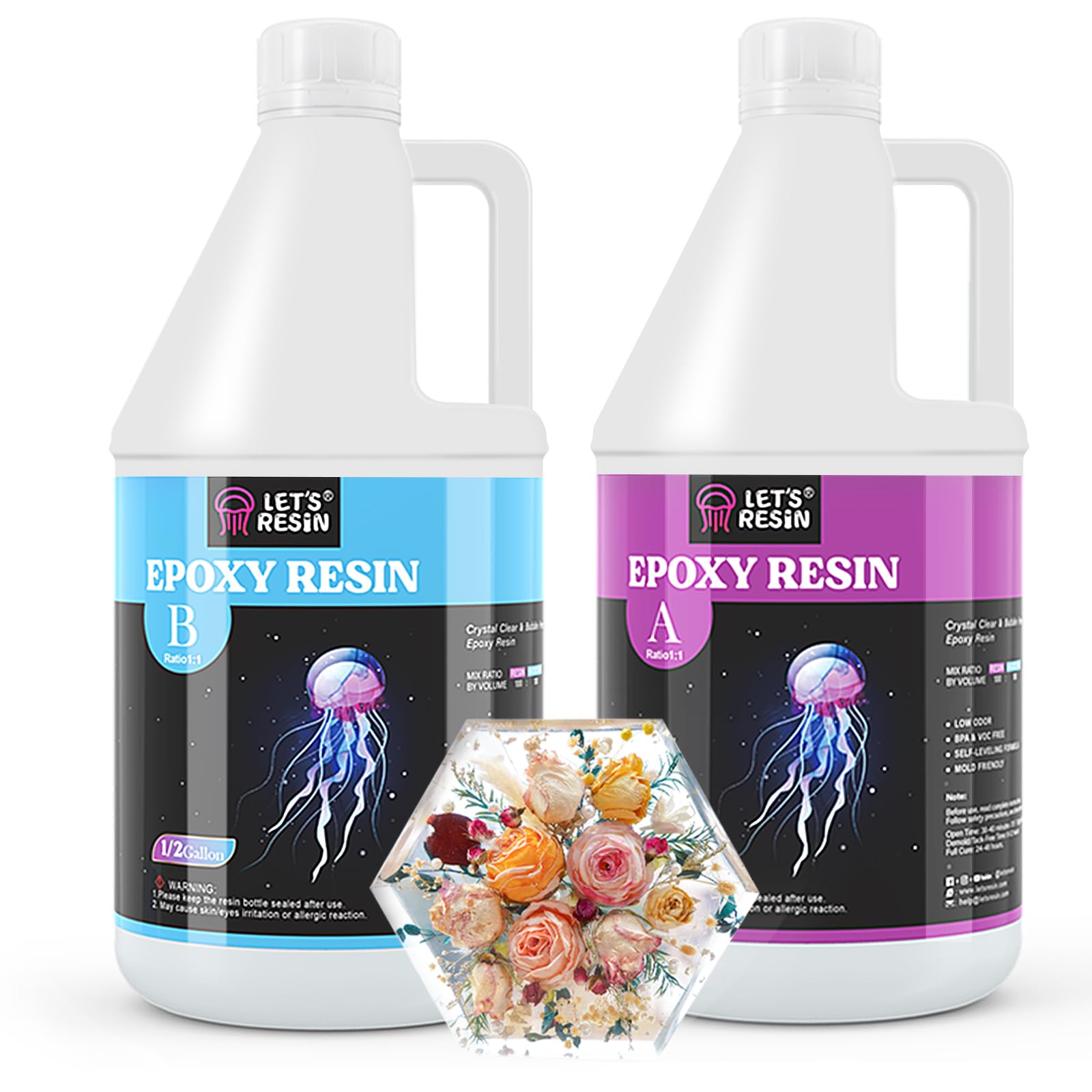 Mua LET'S RESIN Epoxy Resin Kit,1 Gallon Bubble Free & Crystal Clear ...